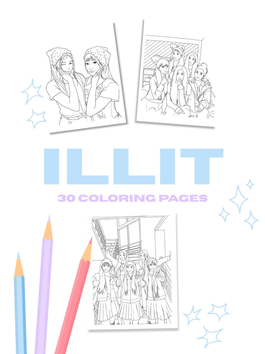 ILLIT 30 Printable Coloring Pages Etsy Australia illit-30-printable-coloring-pages-etsy-australia