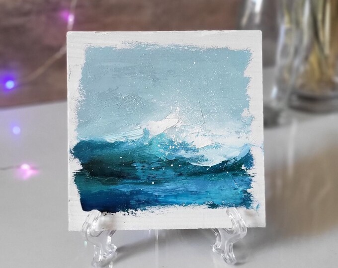 Wave Abstract Painting Abstract Art Abstract Wall Decor Wave Painting ...