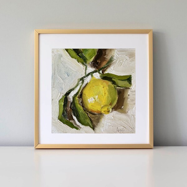 Original Kitchen Still Life Oil Painting. Framed Miniature Still Life ...