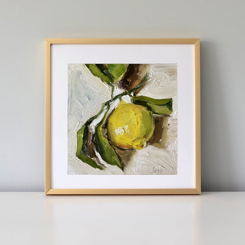 Lemon Painting - Etsy
