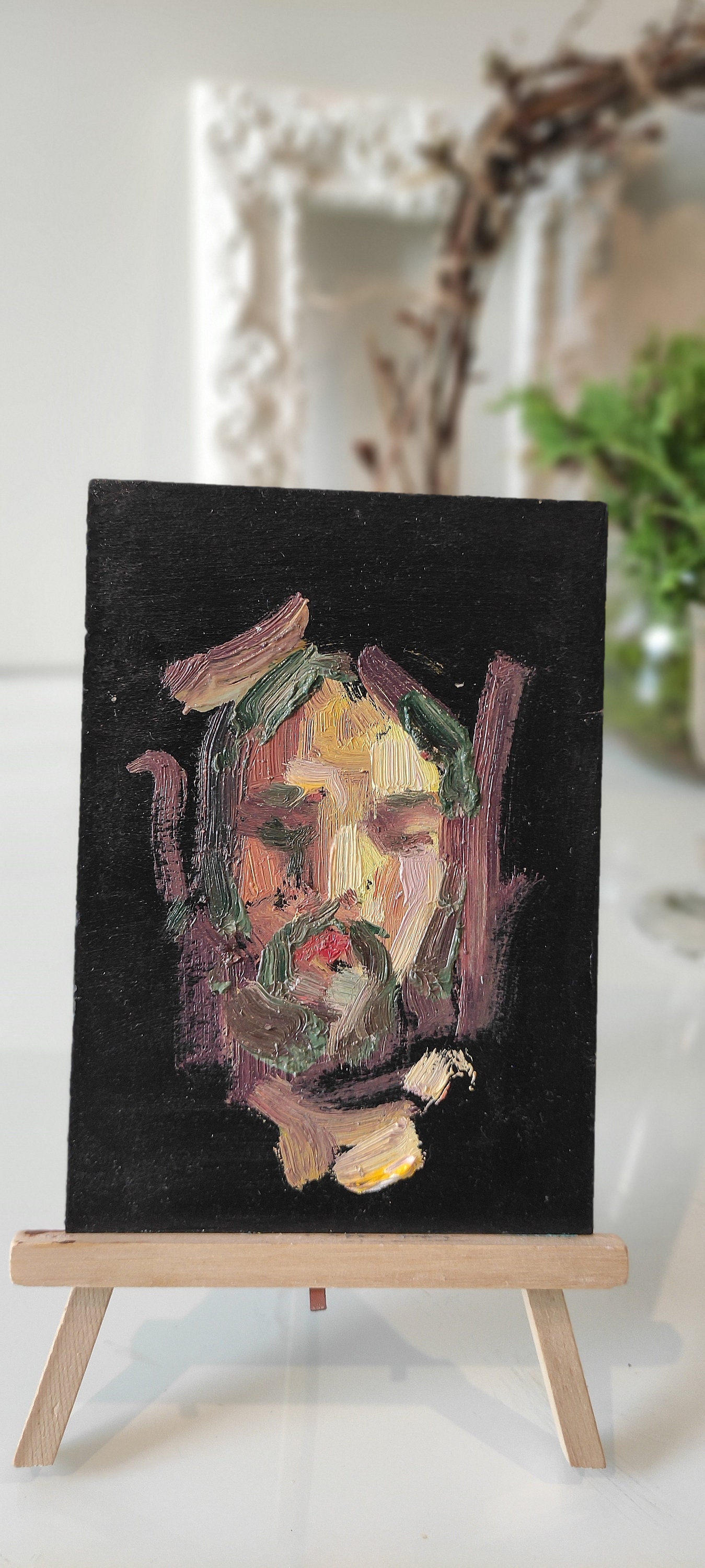 Jesus Small Painting Christian Painting Jesus Wall Art Jesus - Etsy