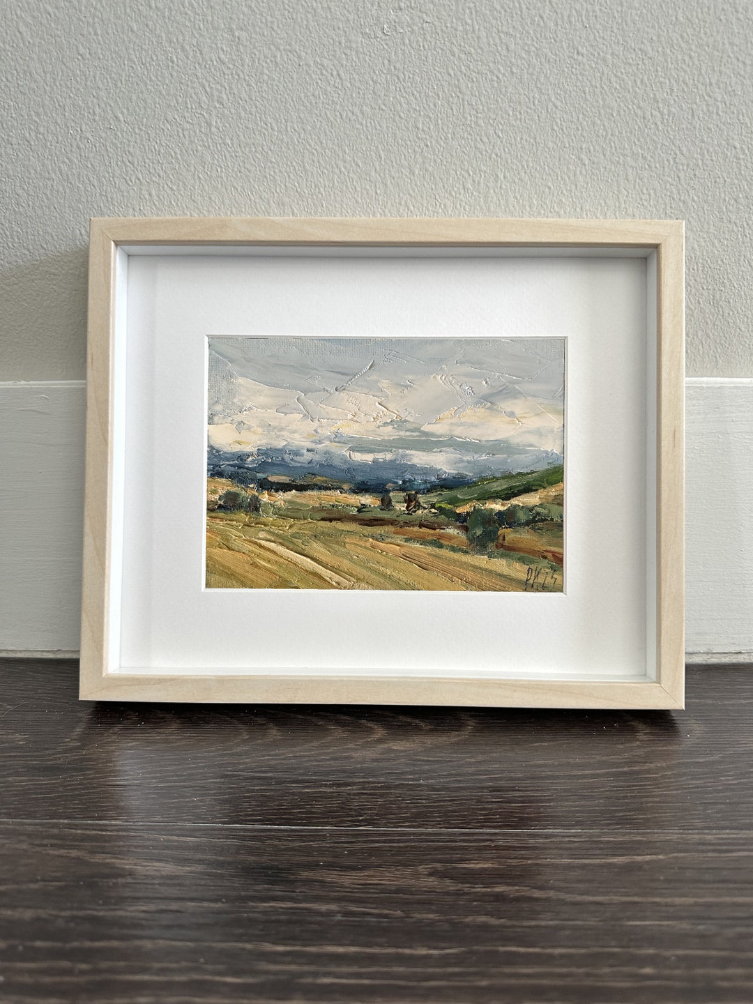 Italy Landscape Oil Painting on Canvas Fall Artwork Countryside Wall ...