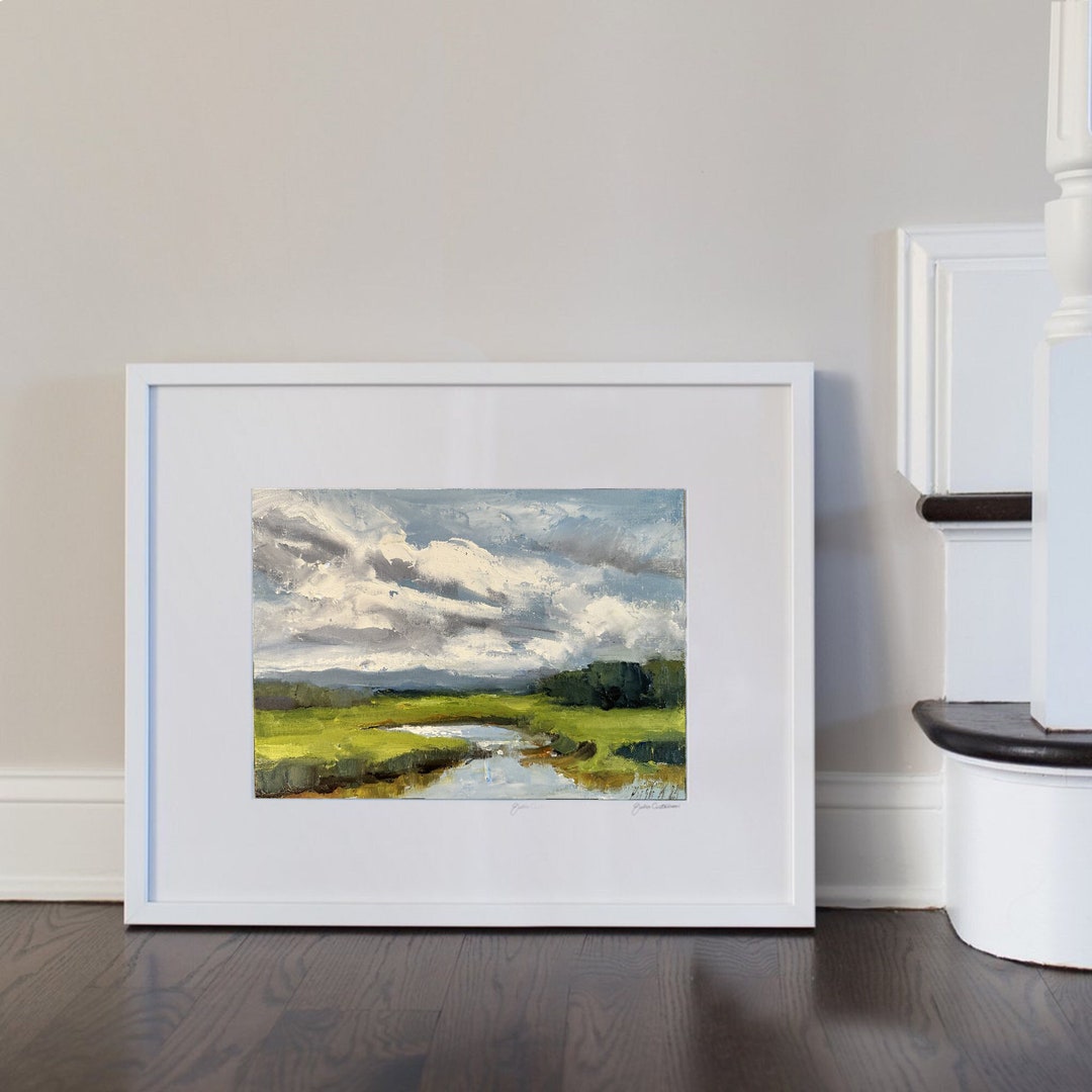 Low Country Art Marsh Oil Painting on Canvas Charleston Art Fall ...