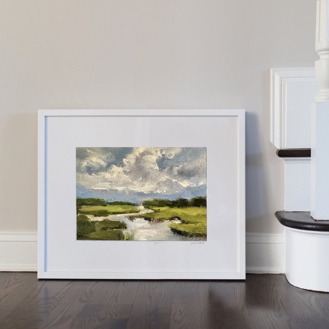 Low Country Art Marsh Oil Painting on Canvas Charleston Art Fall ...