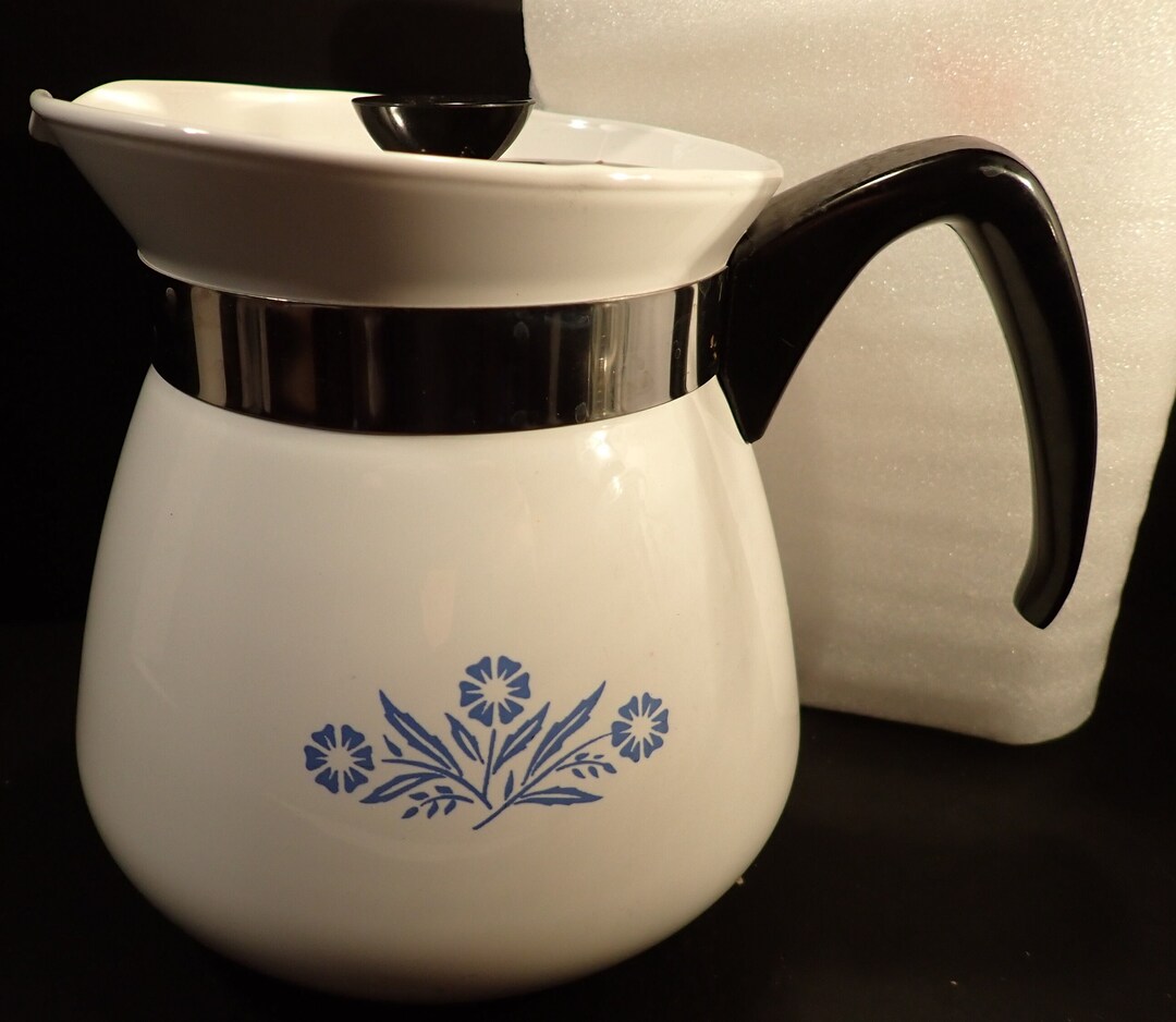 Corning Ware Blue Corn Flower Tea Pot, 8 Cup, Corning Ware, Tea Pot ...