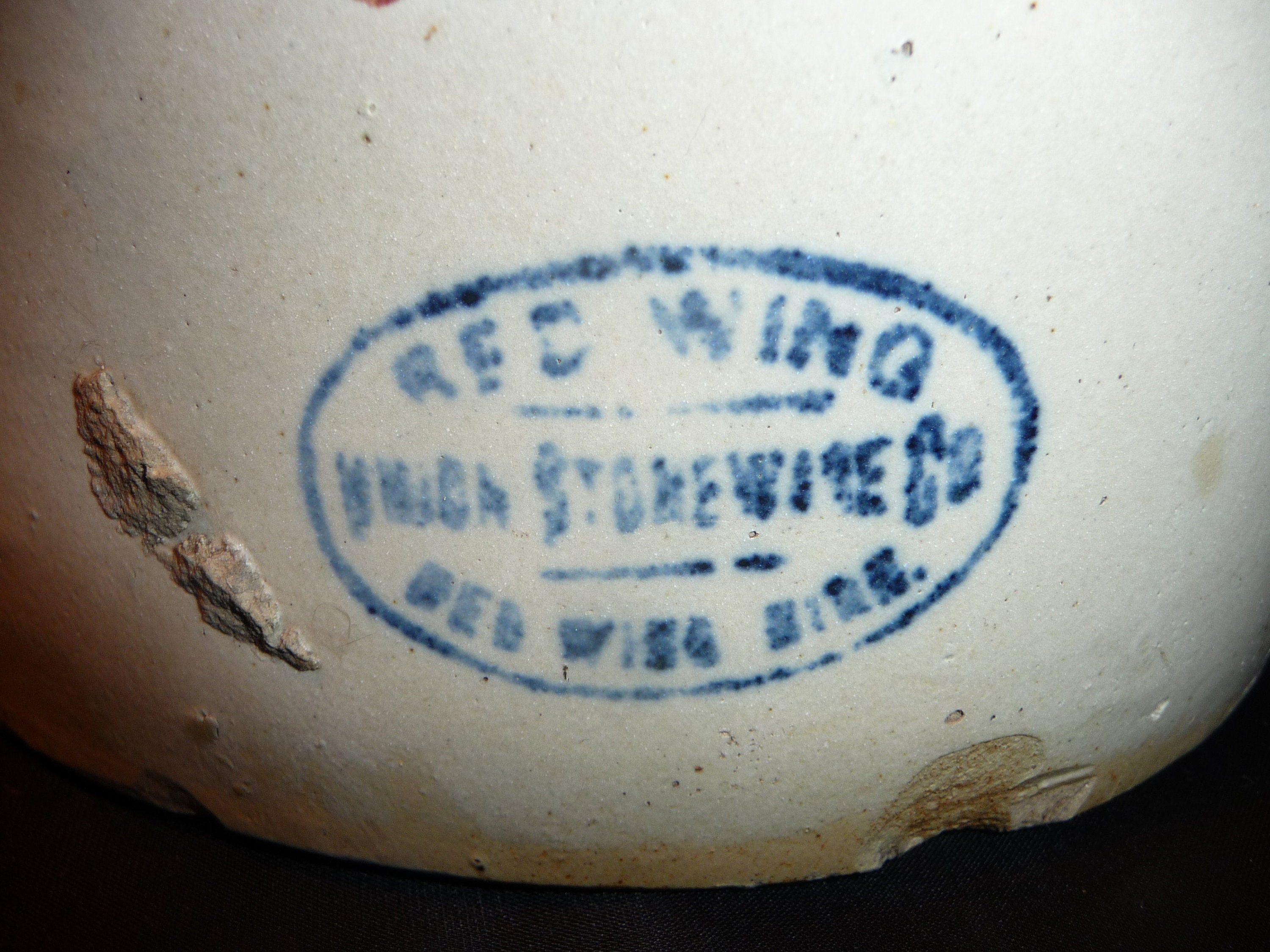Vintage Red Wing 2 Gallon Crock, Circa 1906 -1936, Red Wing Union ...