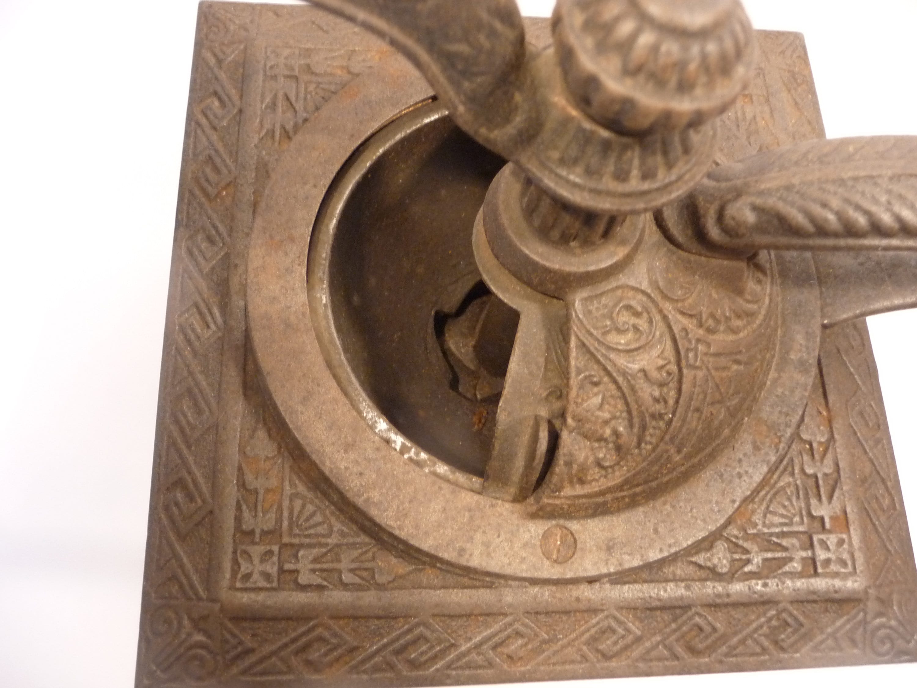 Antique Hand Crank Coffee Grinder Mill Cast Iron and Wood - Etsy