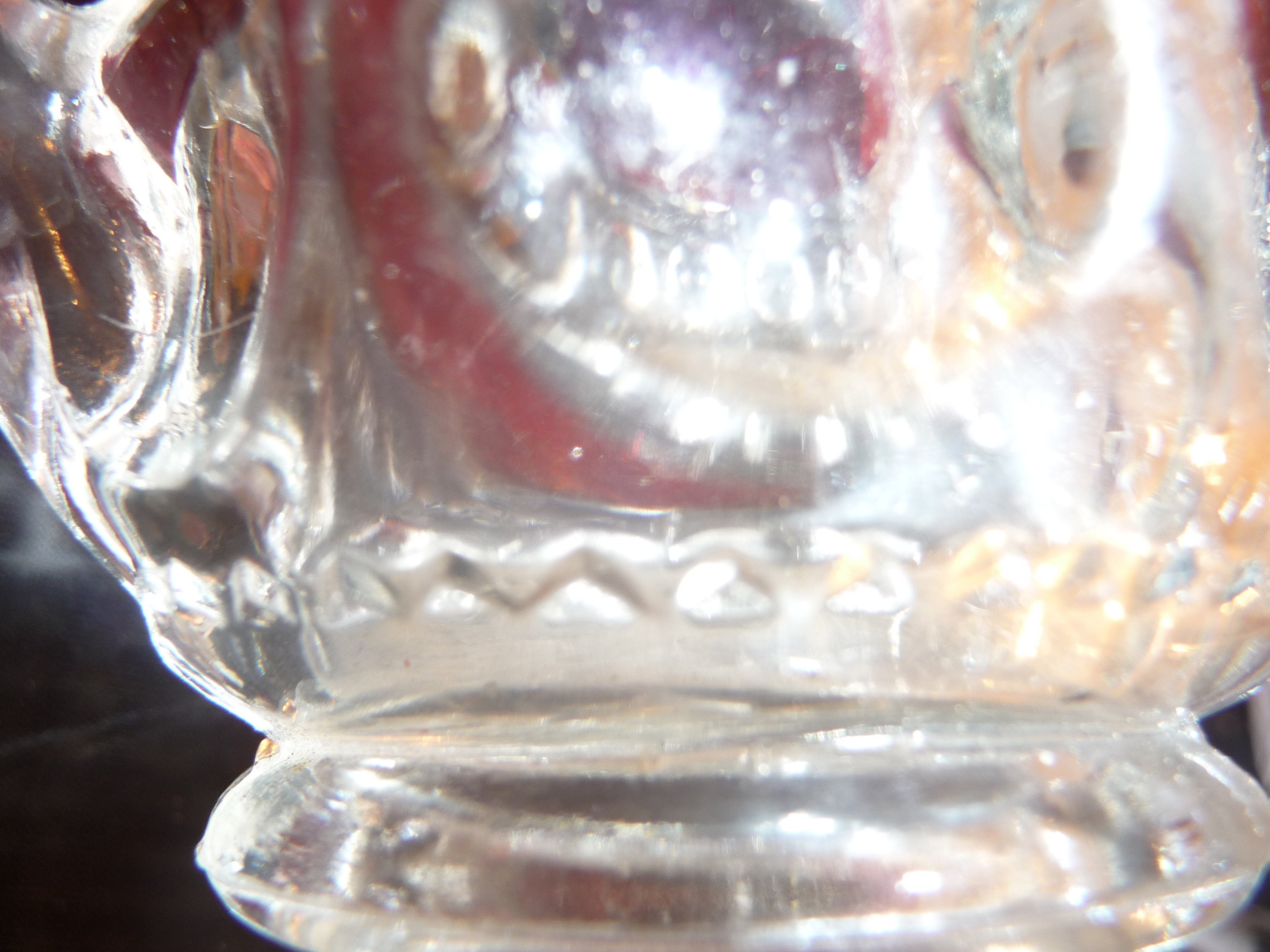 Indiana Glass, Kings Crown, Thumbprint Pattern, Ruby Red Creamer ...