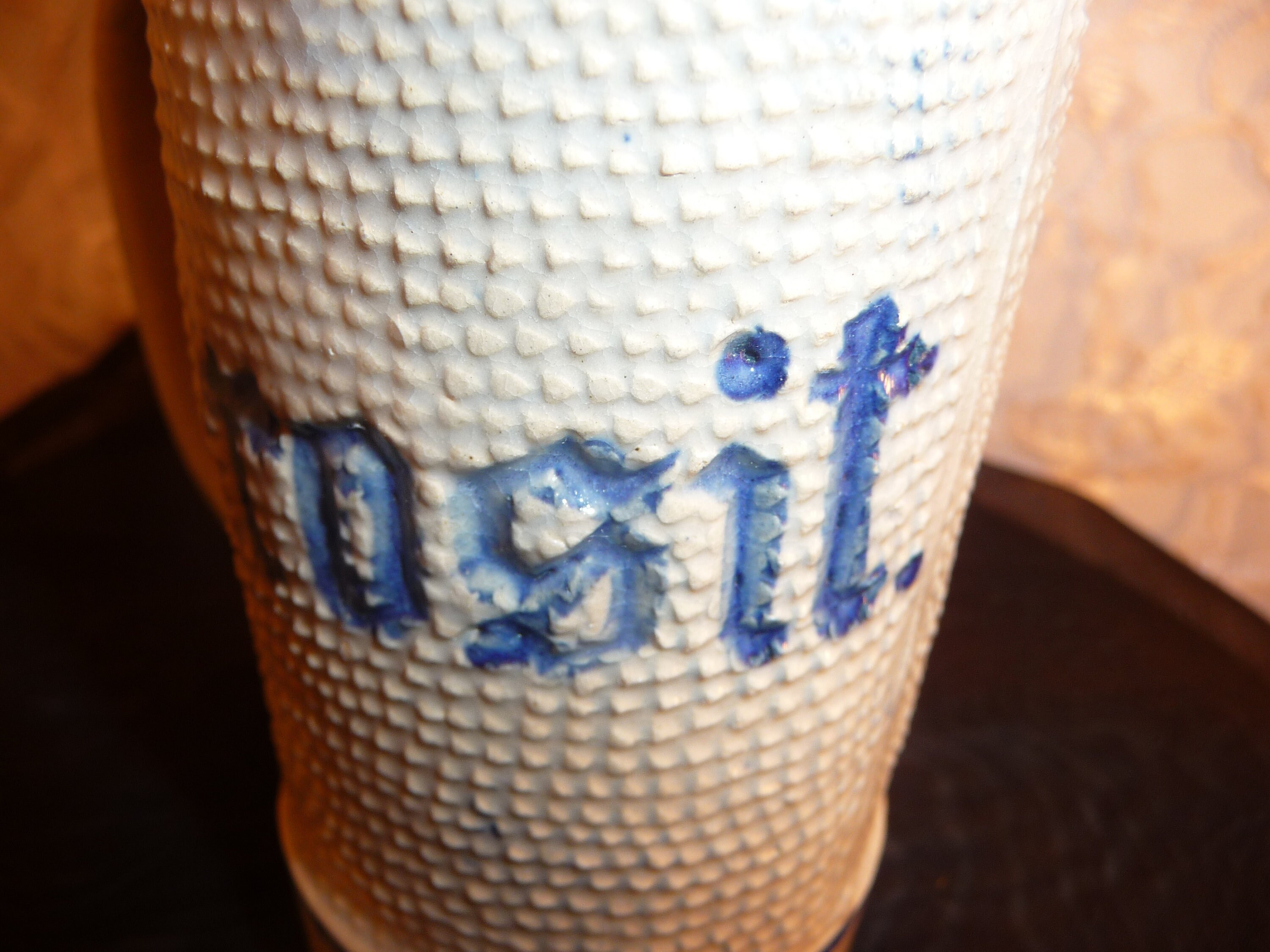 Vintage Blue/gray White's Pottery Utica NY Prosit Mug - Etsy