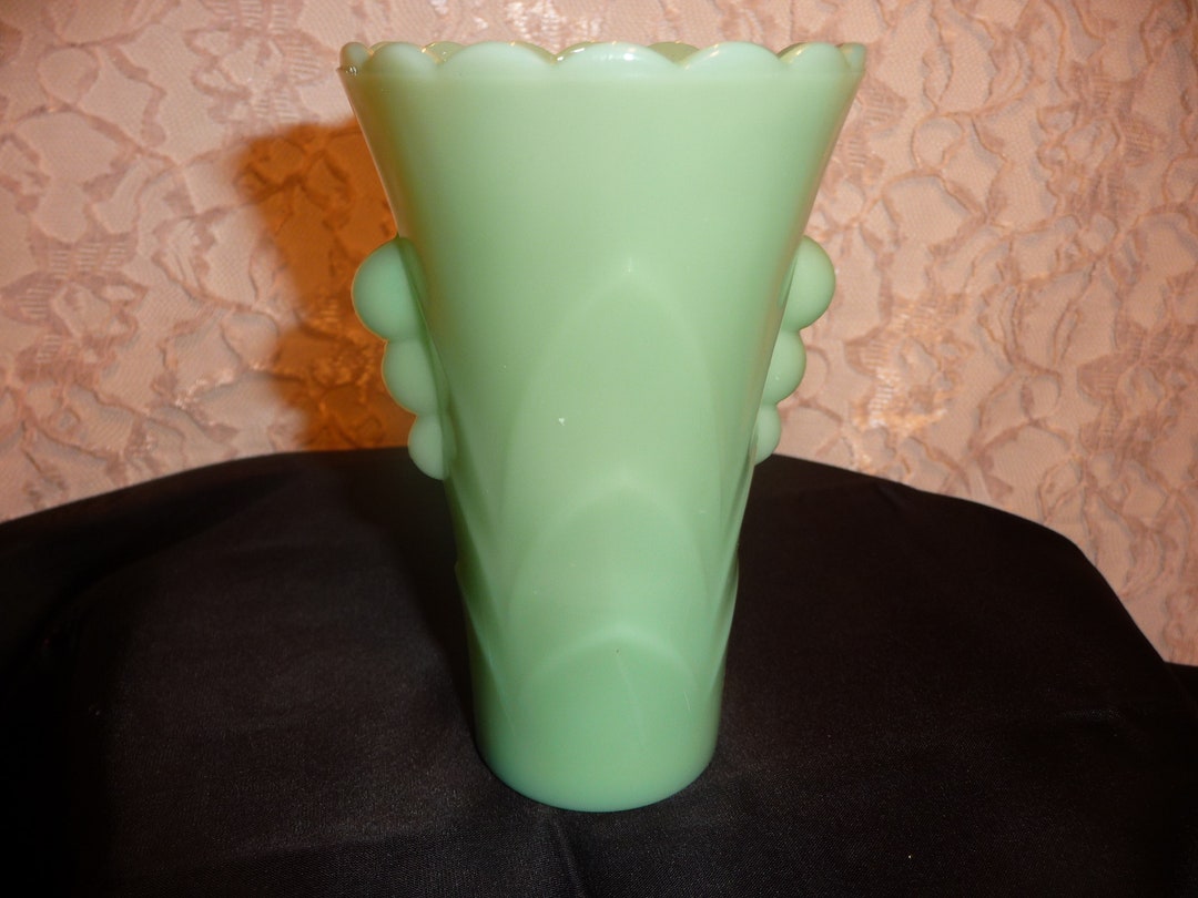 Vintage Jadeite Flower Vase Fire King Jadeite Planter - Etsy