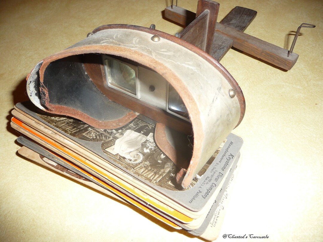 Vintage Stereo Viewer Stereoscope With 15 Cards, Photos Vintage ...