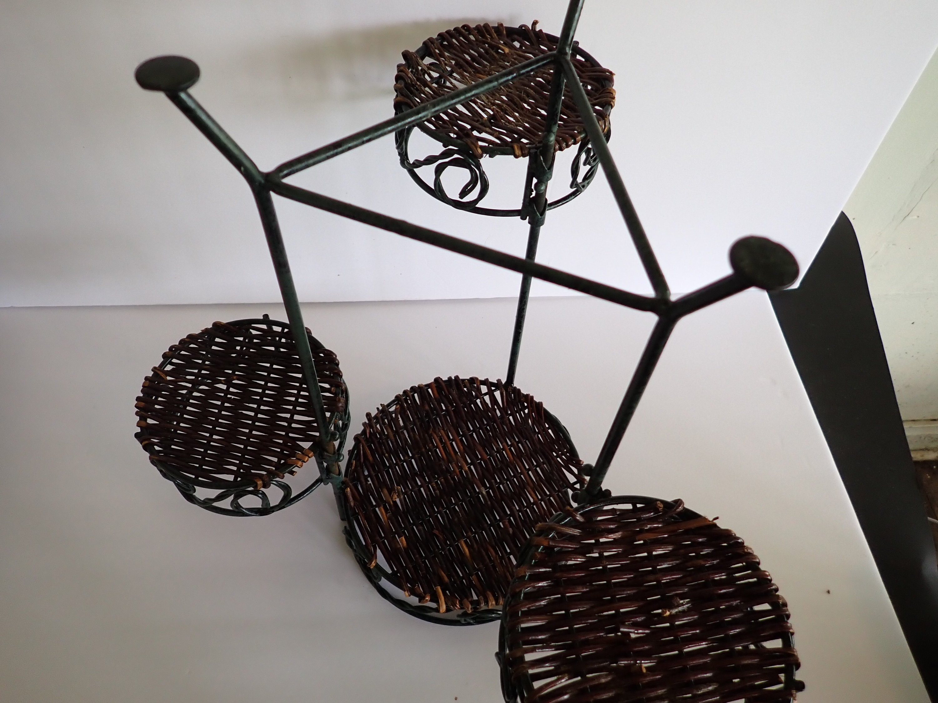 4 Tier Plant Stand, Table Top Plant Stand, Plant Stand, Wrought Iron ...