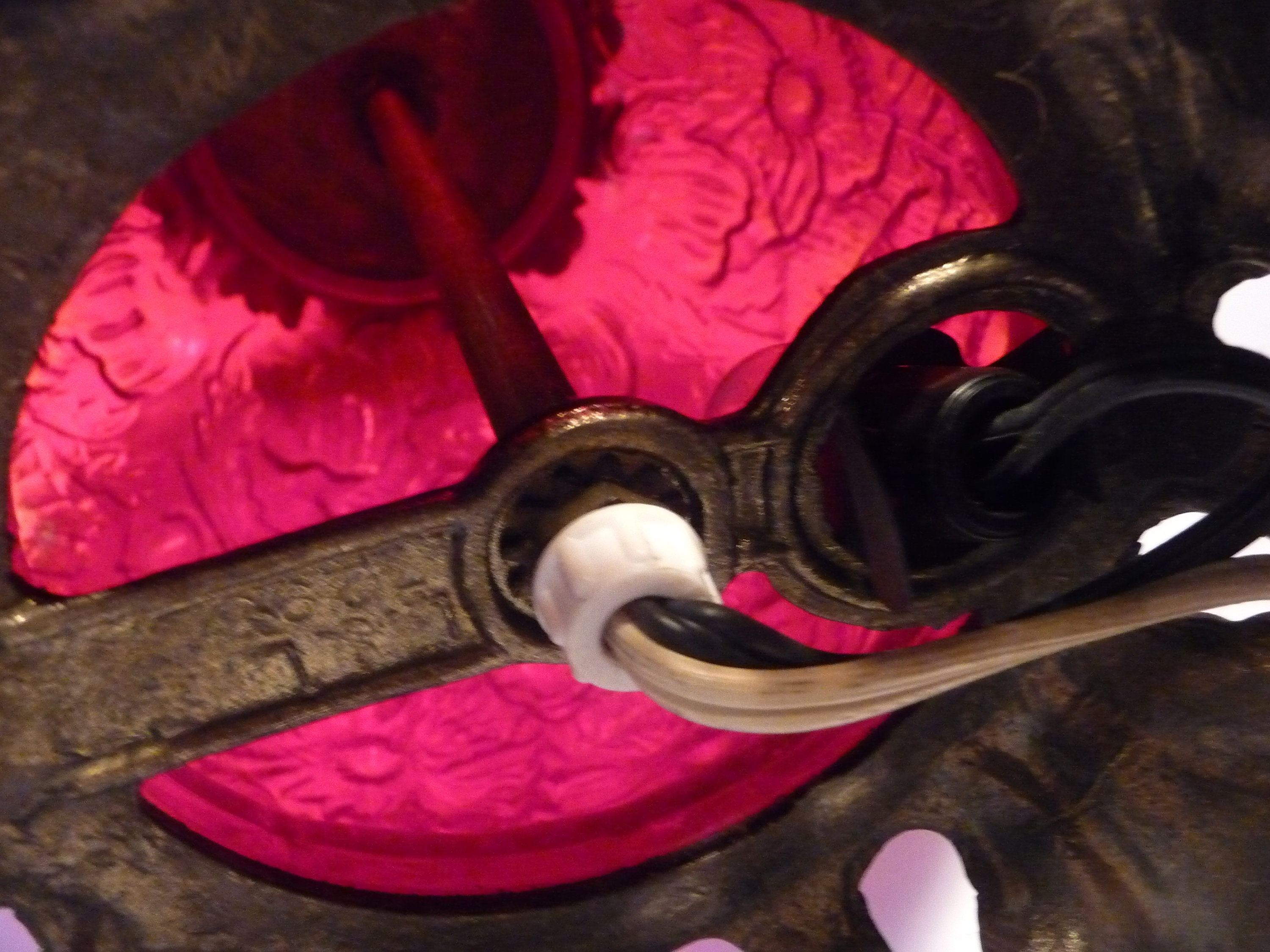 Fenton Ruby Red Poppy Gone With the Wind Lamp, Fenton Lamp, Gone With ...