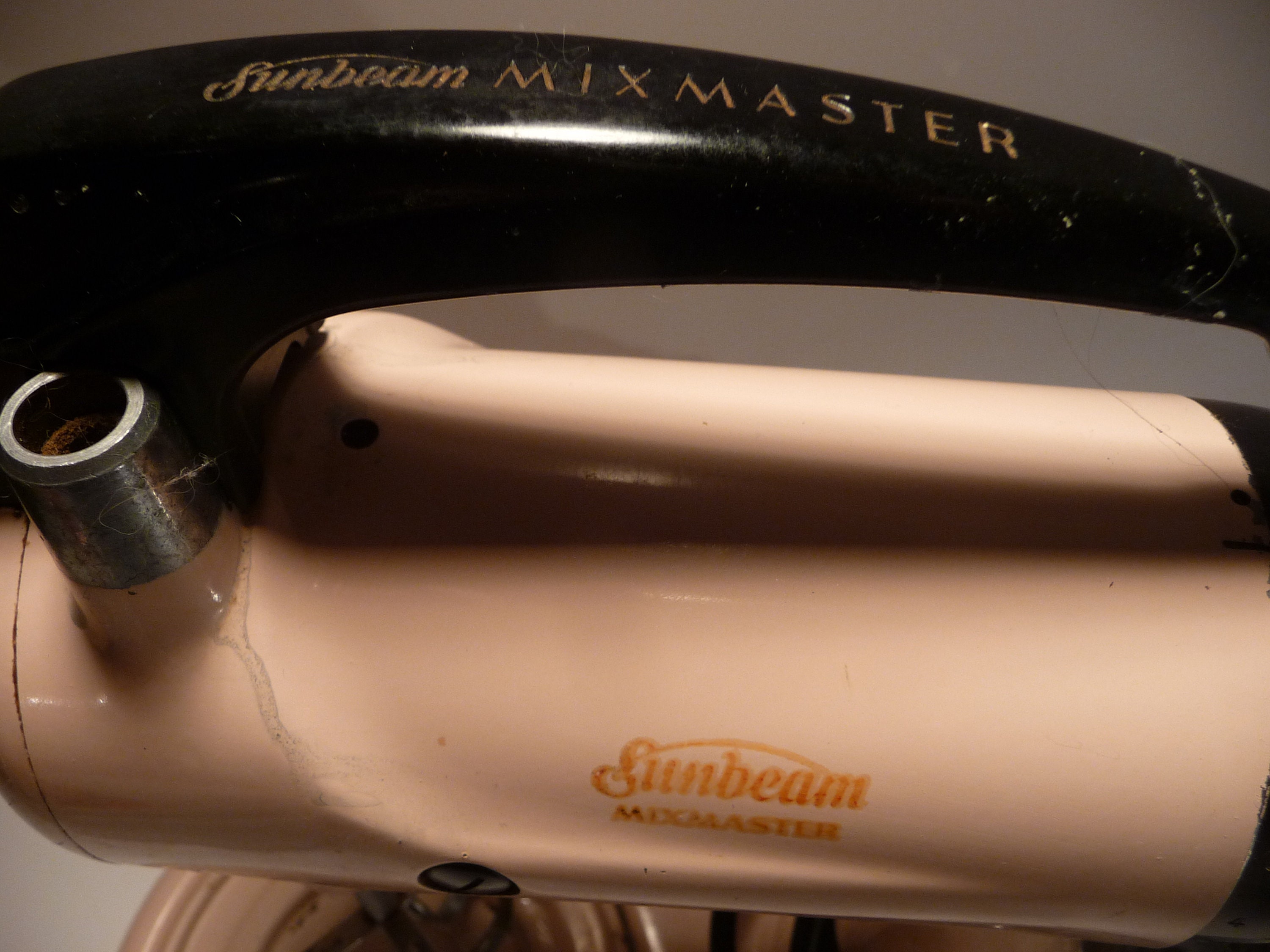 1950's Vintage Sunbeam Pink Mixmaster Electric Mixer, Original Book ...