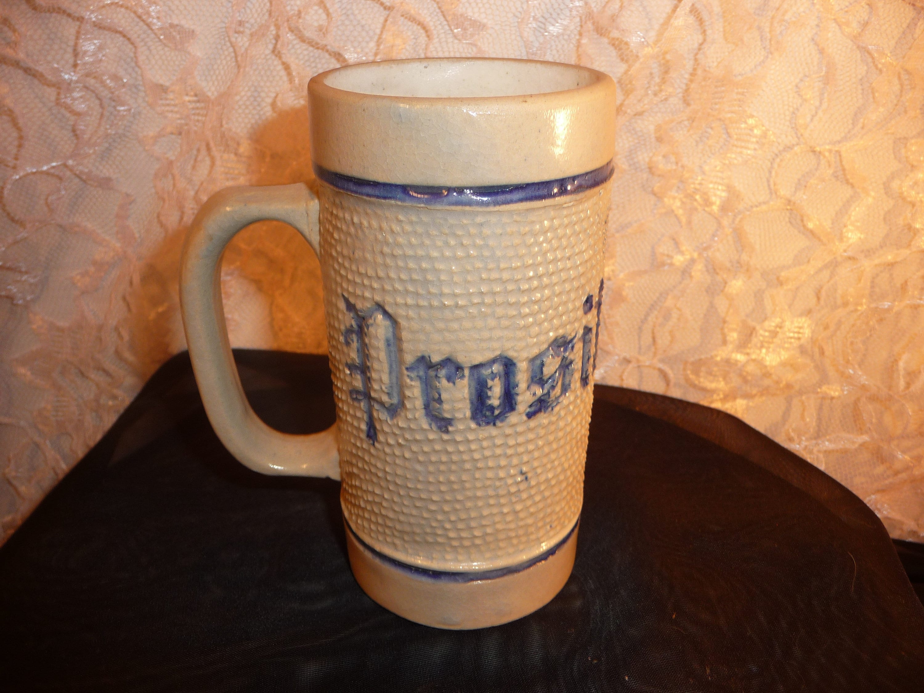 Vintage Blue/gray White's Pottery Utica NY Prosit Mug - Etsy