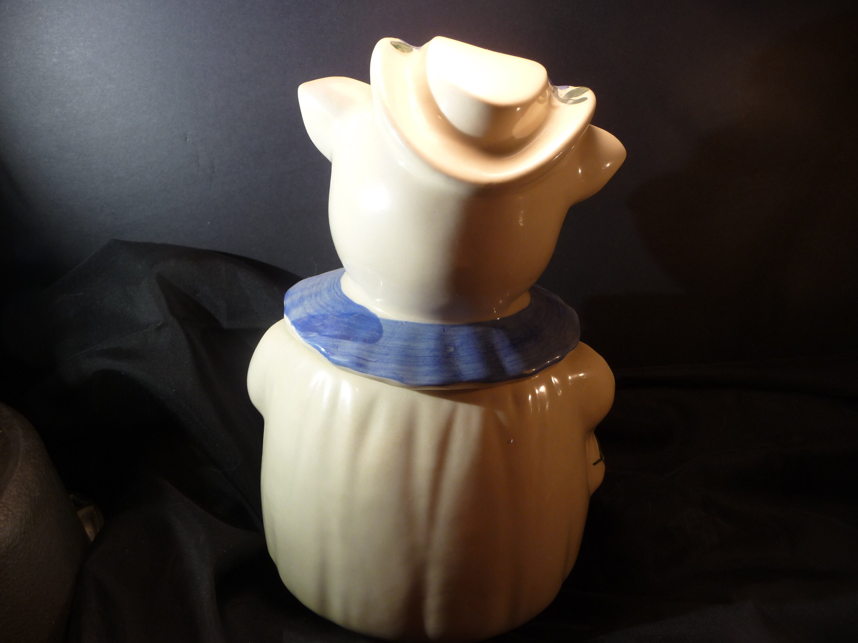 Vintage Shawnee Winnie Pig Cookie Jar, Blue Collar, USA - Etsy