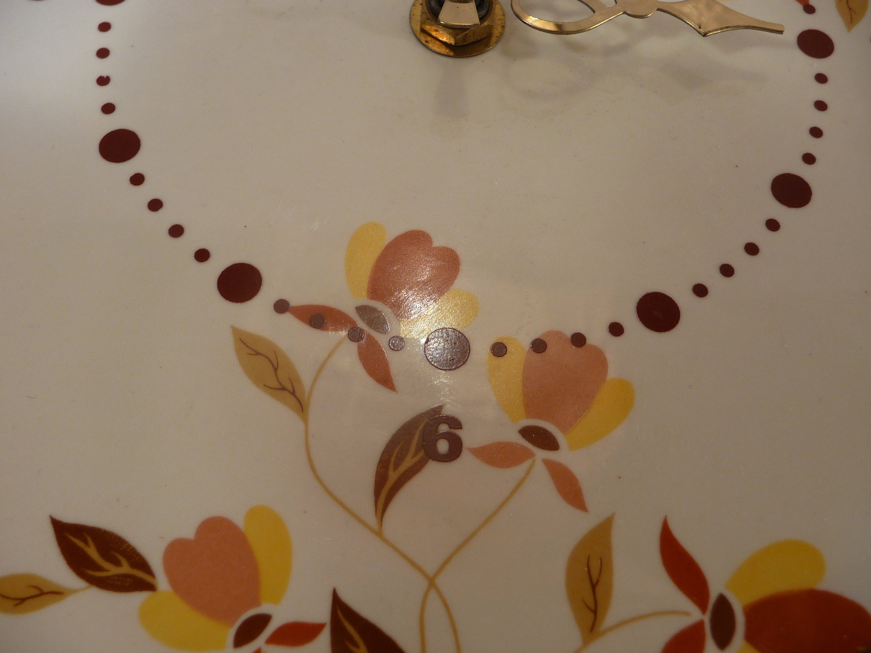 Vintage Jewel Tea, Autumn Leaf Clock, Hall, Salesman's Award Wall Clock ...