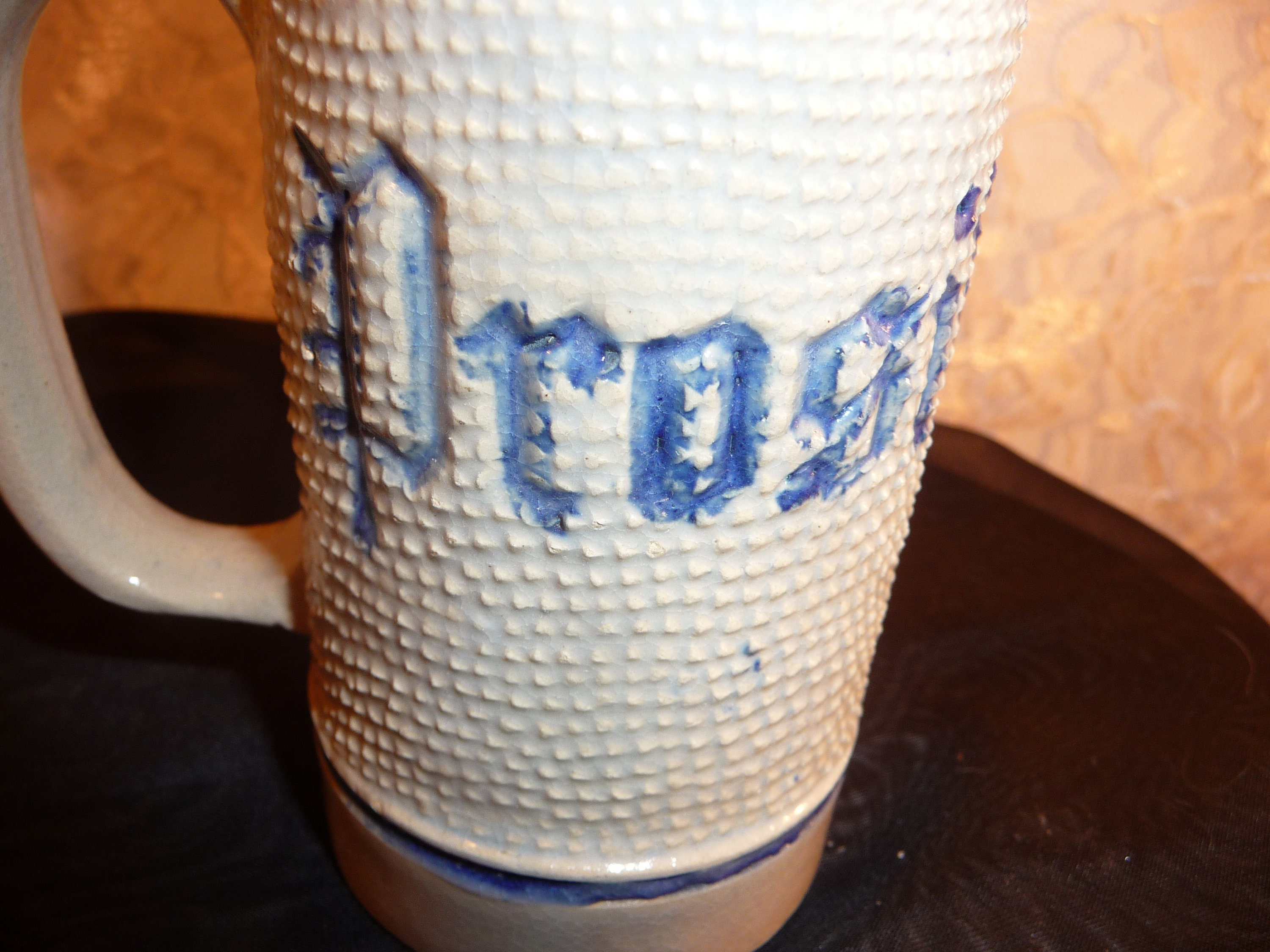 Vintage Blue/gray White's Pottery Utica NY Prosit Mug - Etsy