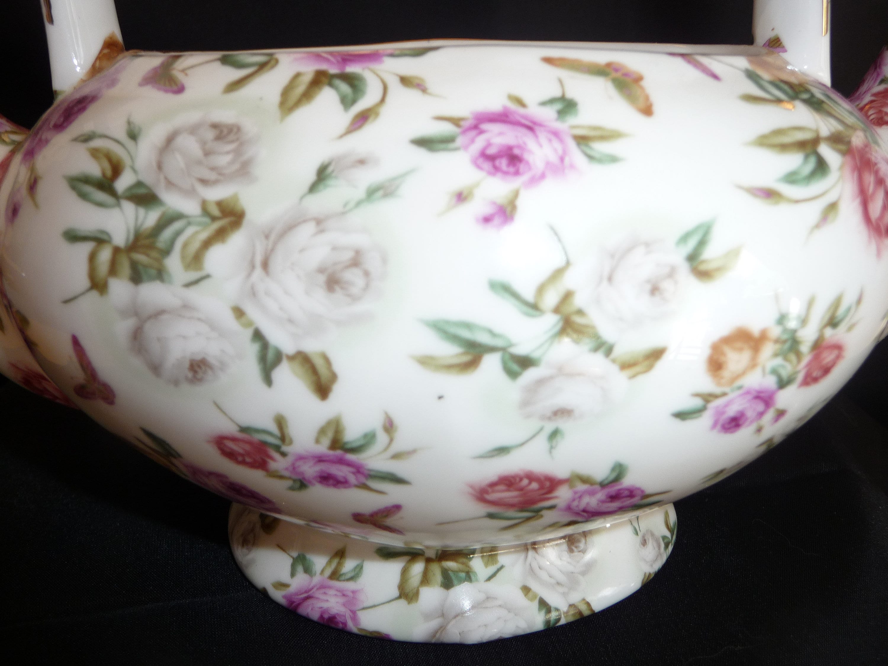 Double Spout Teapot A Special Place Made in China Gold Trim Tea Time - Etsy