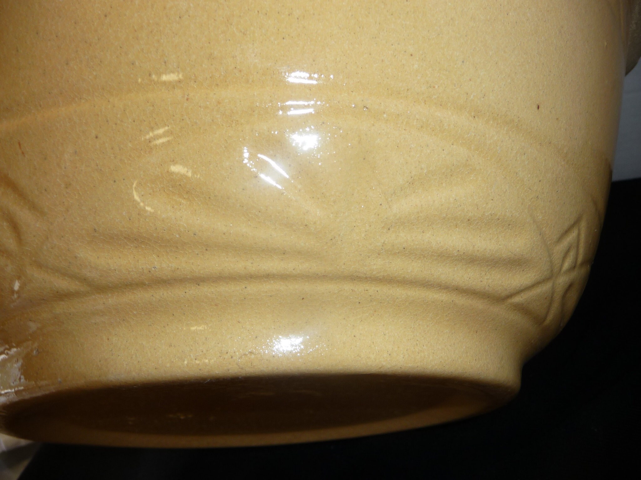 Vintage Yellow Ware Pottery Mixing Bowl, Old Yellow Stoneware Bowl - Etsy