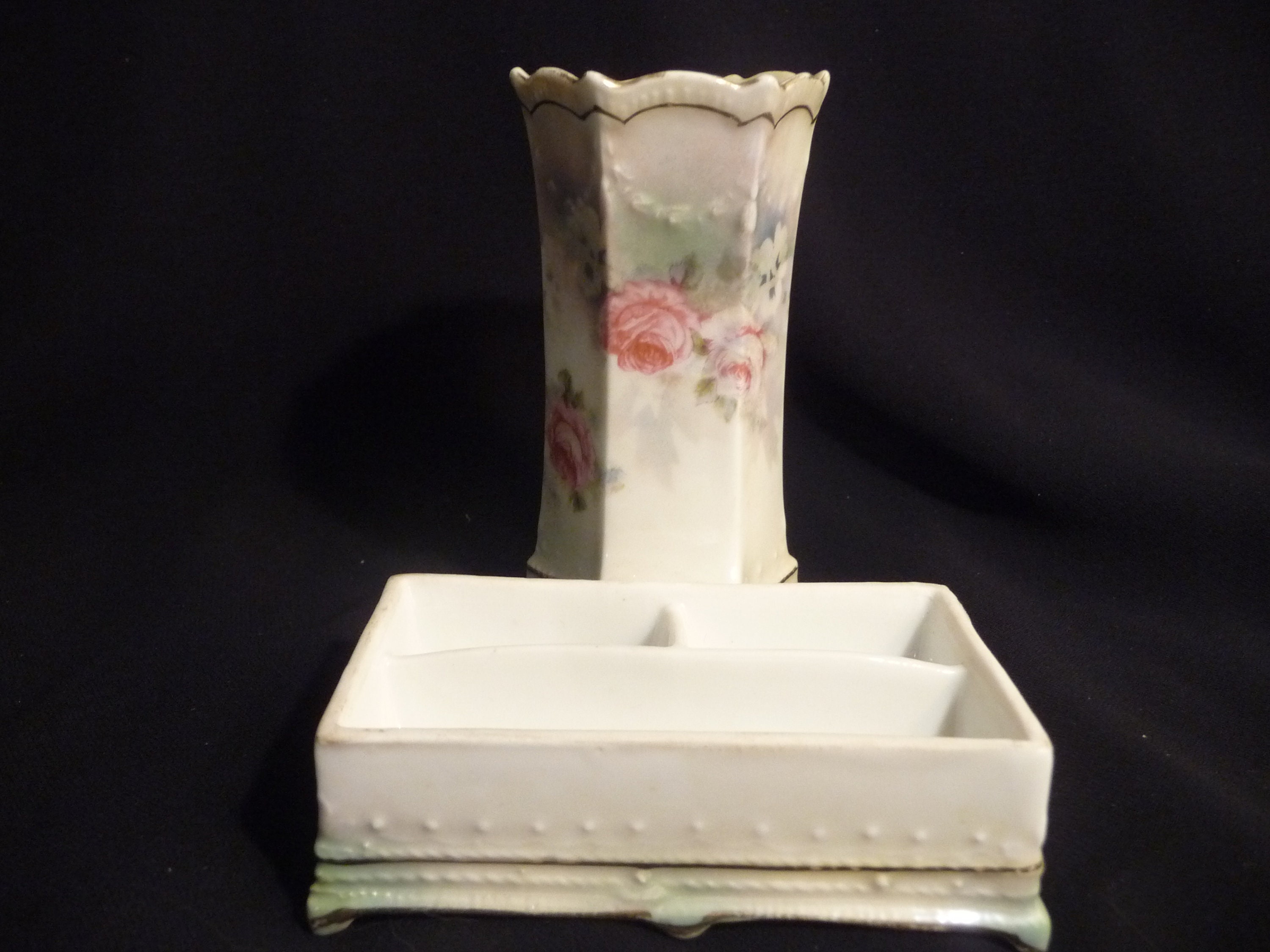 RS Prussia Hat Pin Holder With Jewelry Divided Tray Hat Pin - Etsy