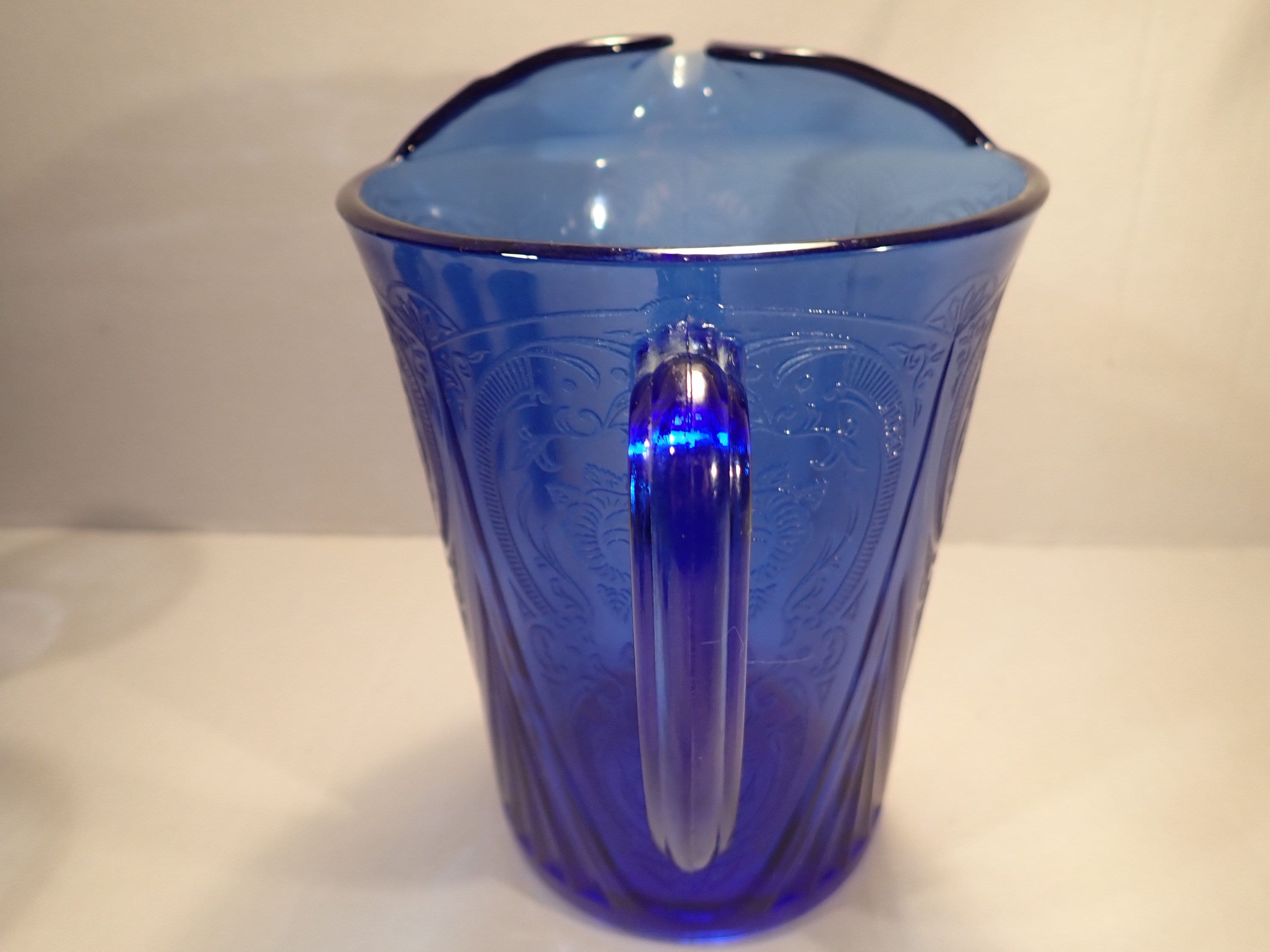 Vintage Hazel Atlas, Royal Lace, Cobalt Blue, Depression Glass, Royal ...