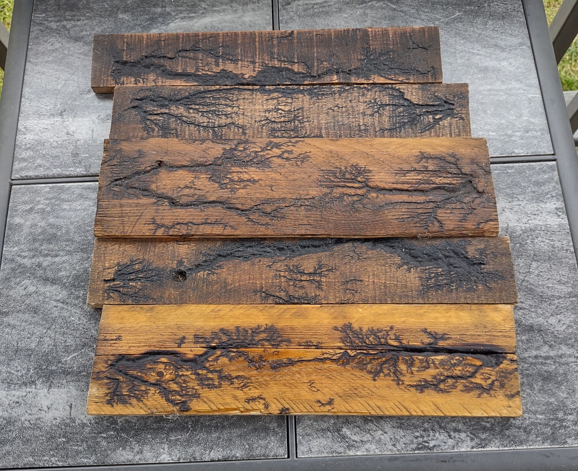 Fractal Burnt Boards for Wall Accents or Crafting - Etsy