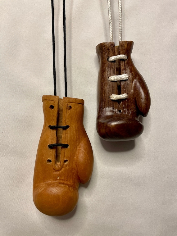 Hand Carved Wooden Boxing Glove - Etsy