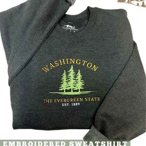 Washington Sweatshirt Pacific Northwest Sweatshirt State - Etsy