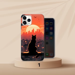 Cute Cat Phone Case Aesthetic Cats Phone Cover Fit for iPhone 17 Pro ...
