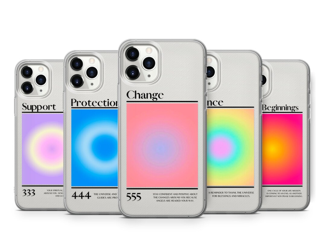 Colourful Aura Phone Case Spiritual Transparent Cover Fit for - Etsy