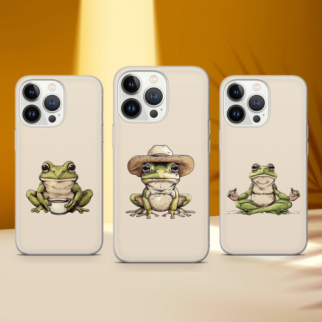 Cute Frog Phone Case Aesthetic Cover Fit for iPhone 17 Pro Max 16 15 14 ...
