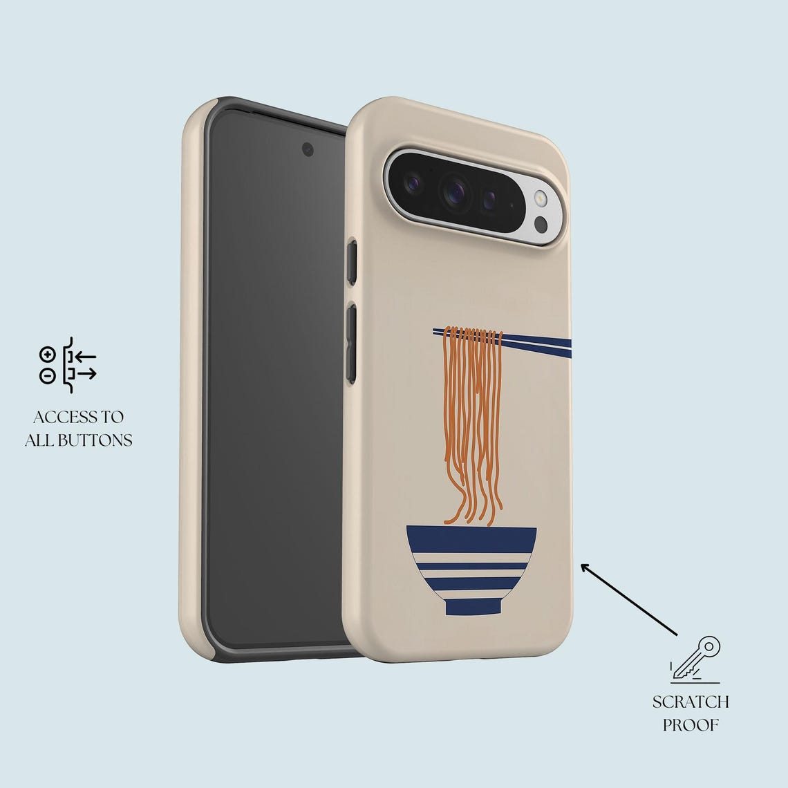 Japanese Ramen Phone Case Aesthetic Phone Cover Fit for Google Pixel 10 ...