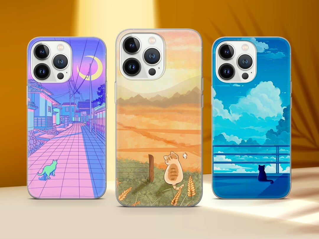 Cute Cat Phone Case Kawaii Cat Phone Cover Fit for Iphone 14 - Etsy