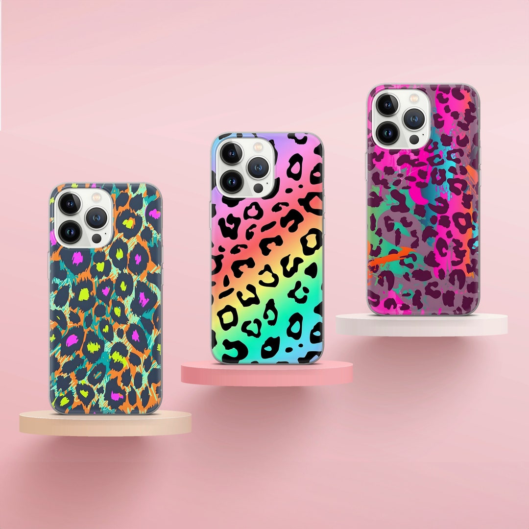 Colourful Leopard Print Phone Case Animal Print Cover Fit for iPhone 16 ...