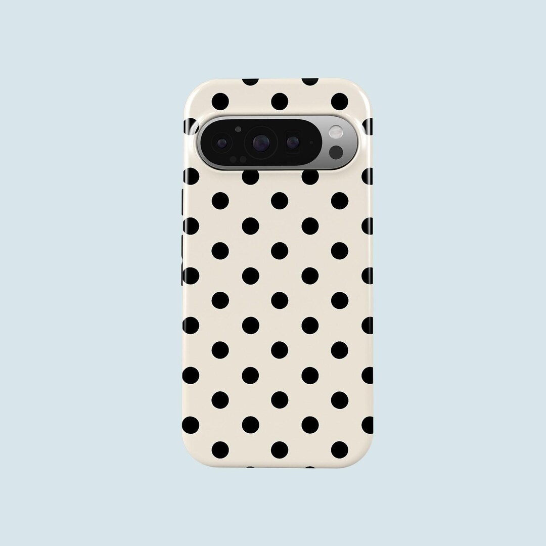 Black Polka Dots Phone Case Dots Pattern Phone Cover Fit for Google ...