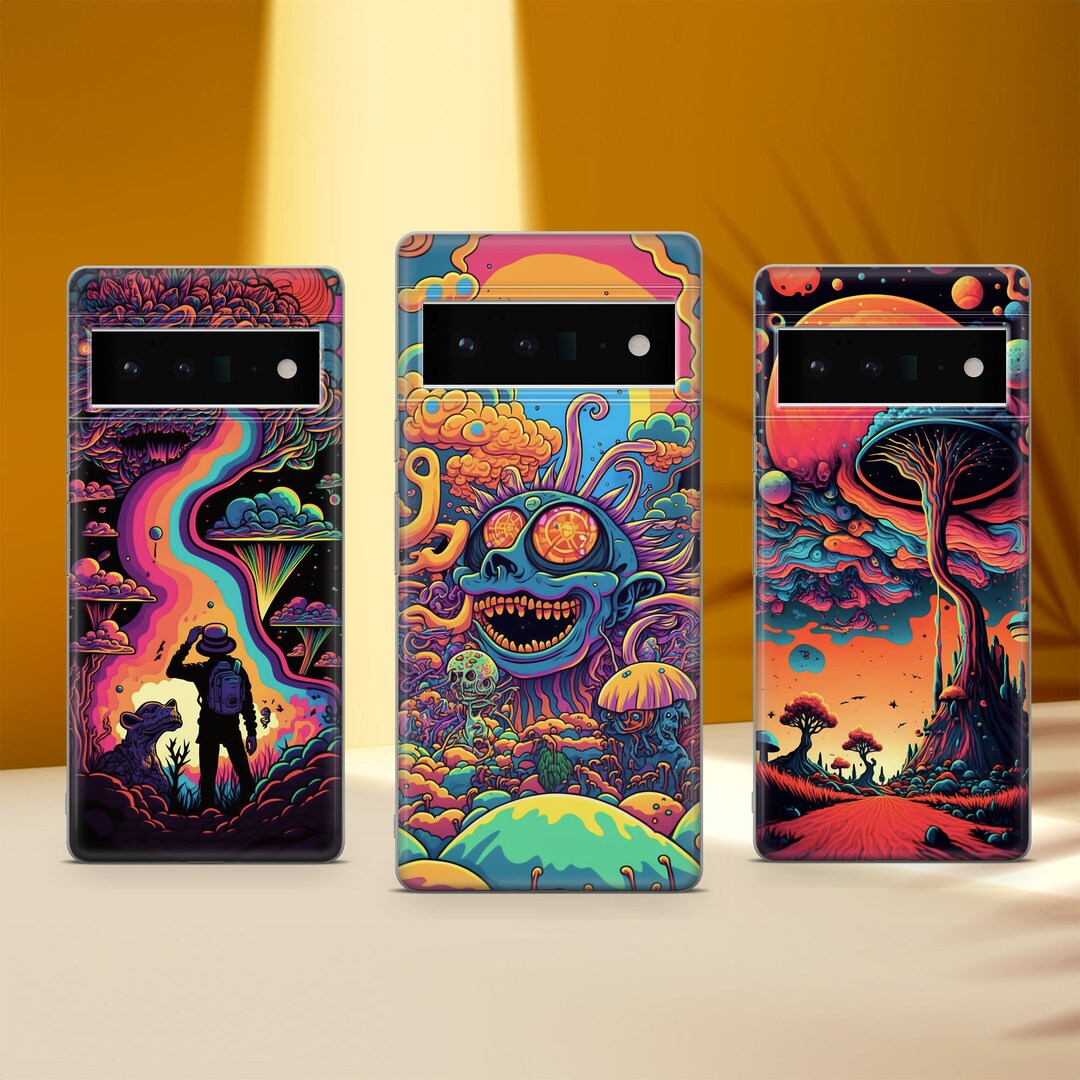 Psychedelic Trippy Phone Case Aesthetic Visuals Cover for Google Pixel ...