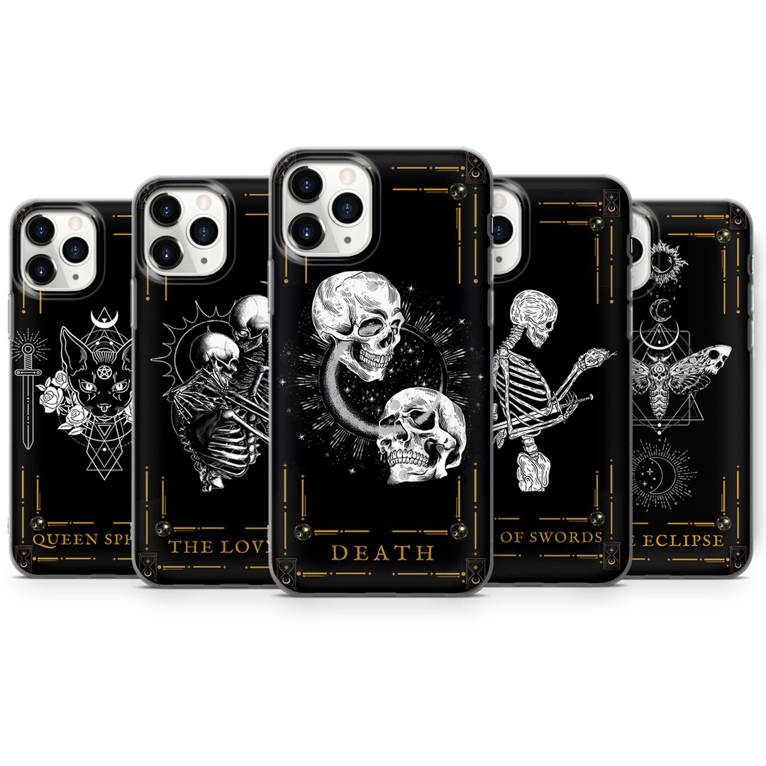 Tarot Card Goth Phone Case Witchy Phone Cover Fit for iPhone 15 14 11 ...
