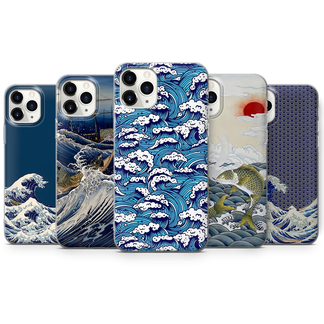 Japanese Style Phone Case Kanagawa Wave Cover Fit for iPhone 17 Pro Max ...
