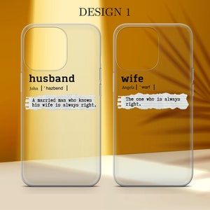 Couple Phone Case Gift for Couples Personalised Lovers Phone Case Fit ...