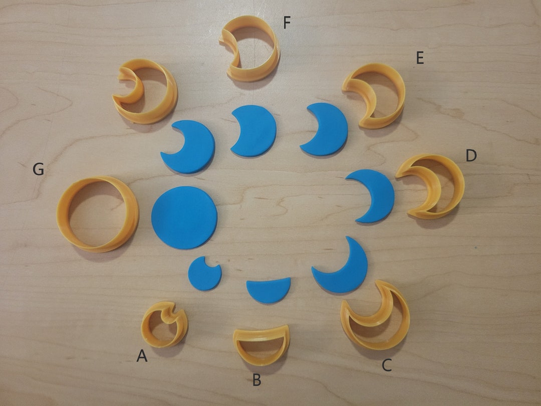 Moon Polymer Clay Cutters - Crescent Jewelry Making - Etsy