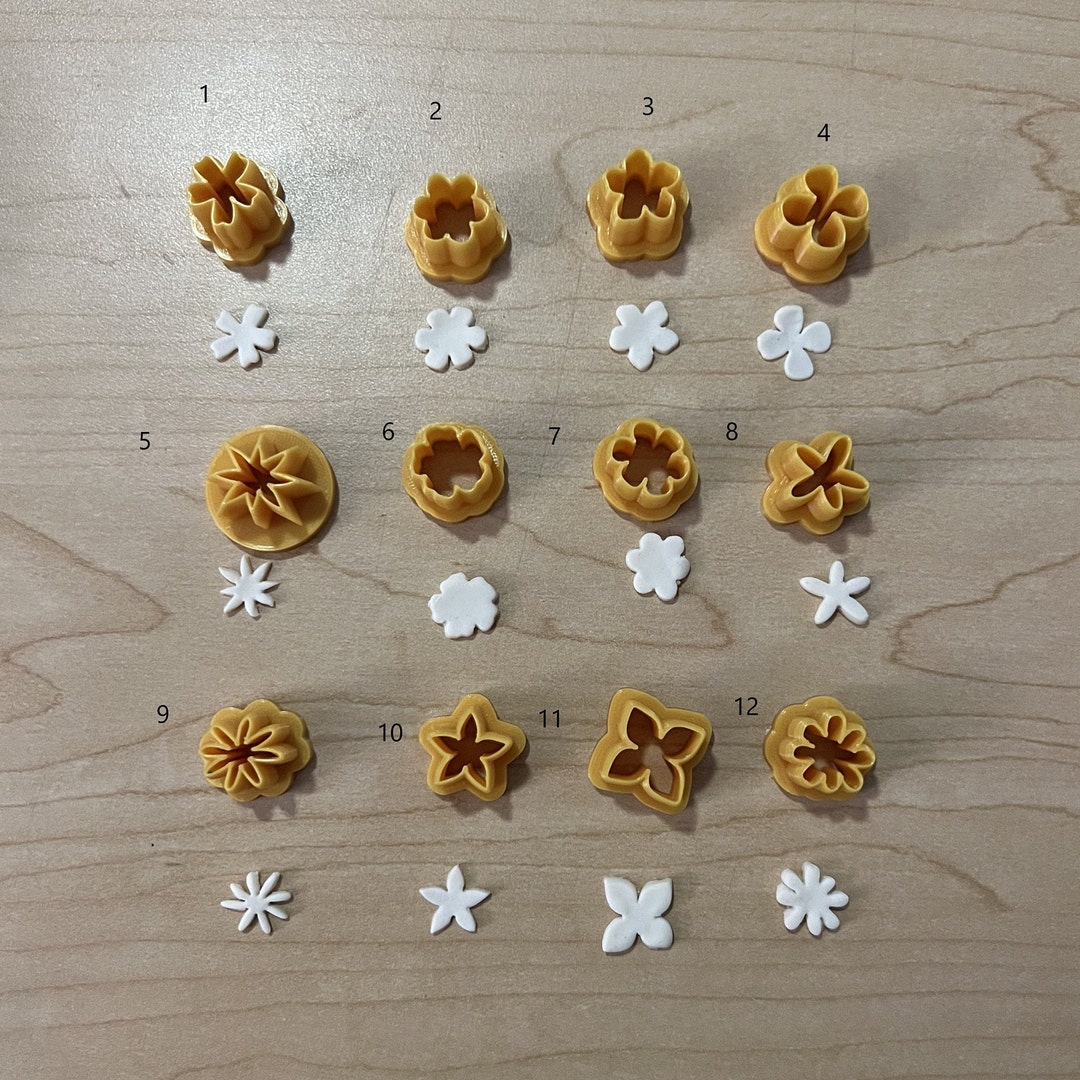 Floral Polymer Clay Cutters – PLA Clay Jewelry Making - Etsy