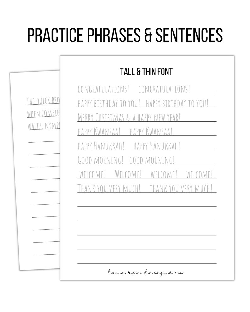 Neat Handwriting Practice | Handlettering | Adult Handwriting Practice ...