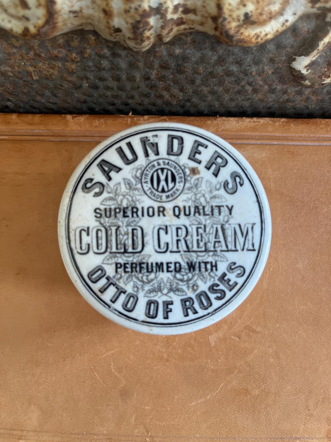 RARE* Antique Saunders Otto of Roses Cold Cream - Lid and Base C. 1900 ...