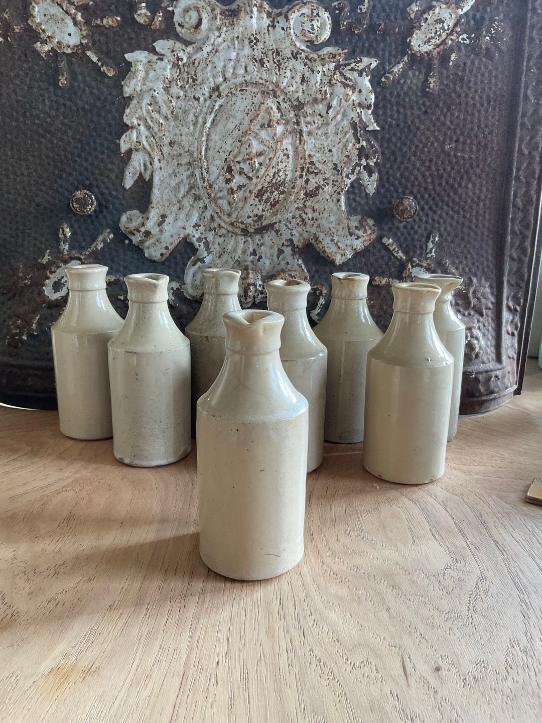 Antique English Master Ink With Pour Spout- Stone Pots C. 1880’s Sold ...