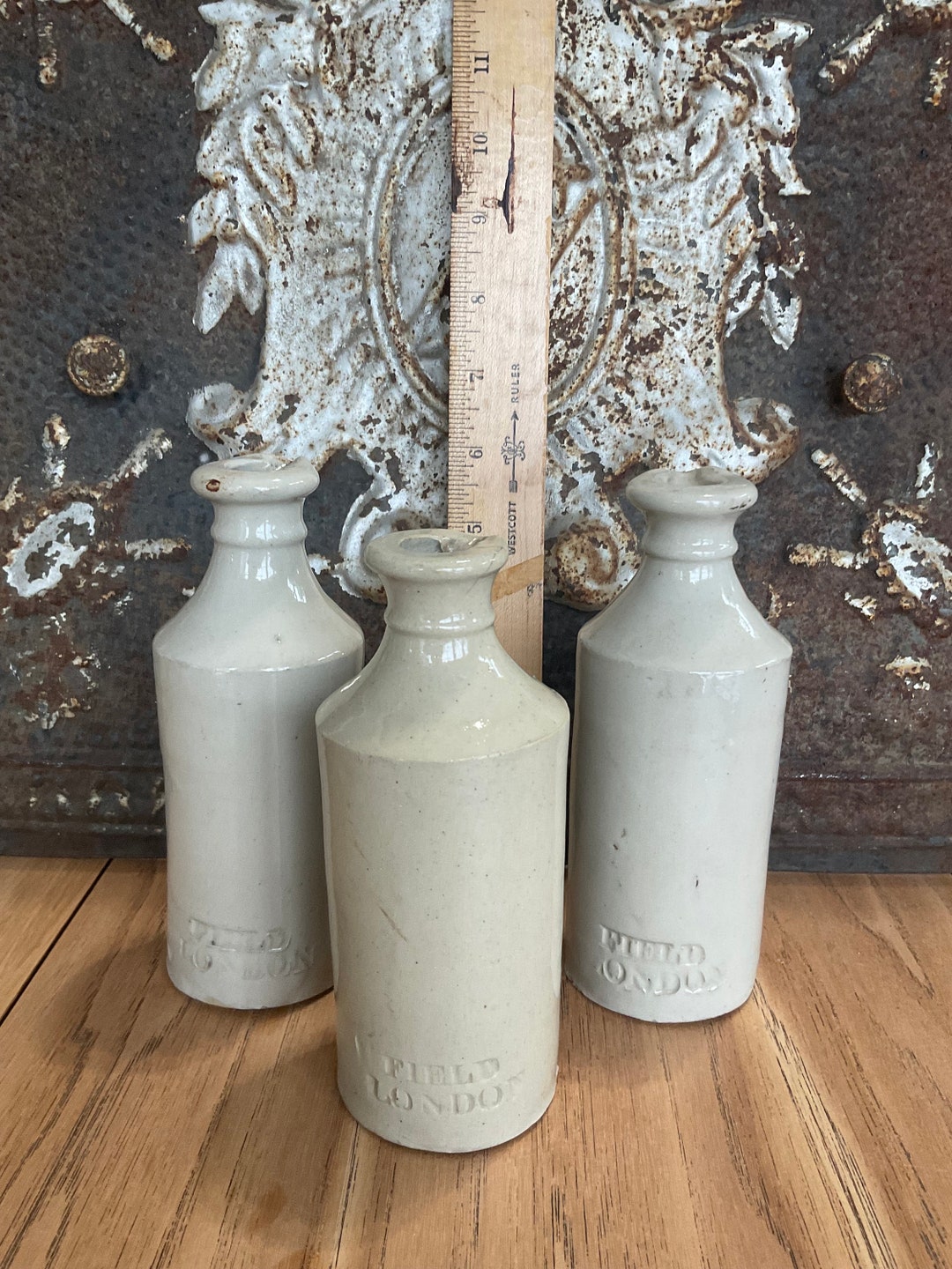 Antique English Field London Master Ink Stone Bottle C. 1890 - Sold ...