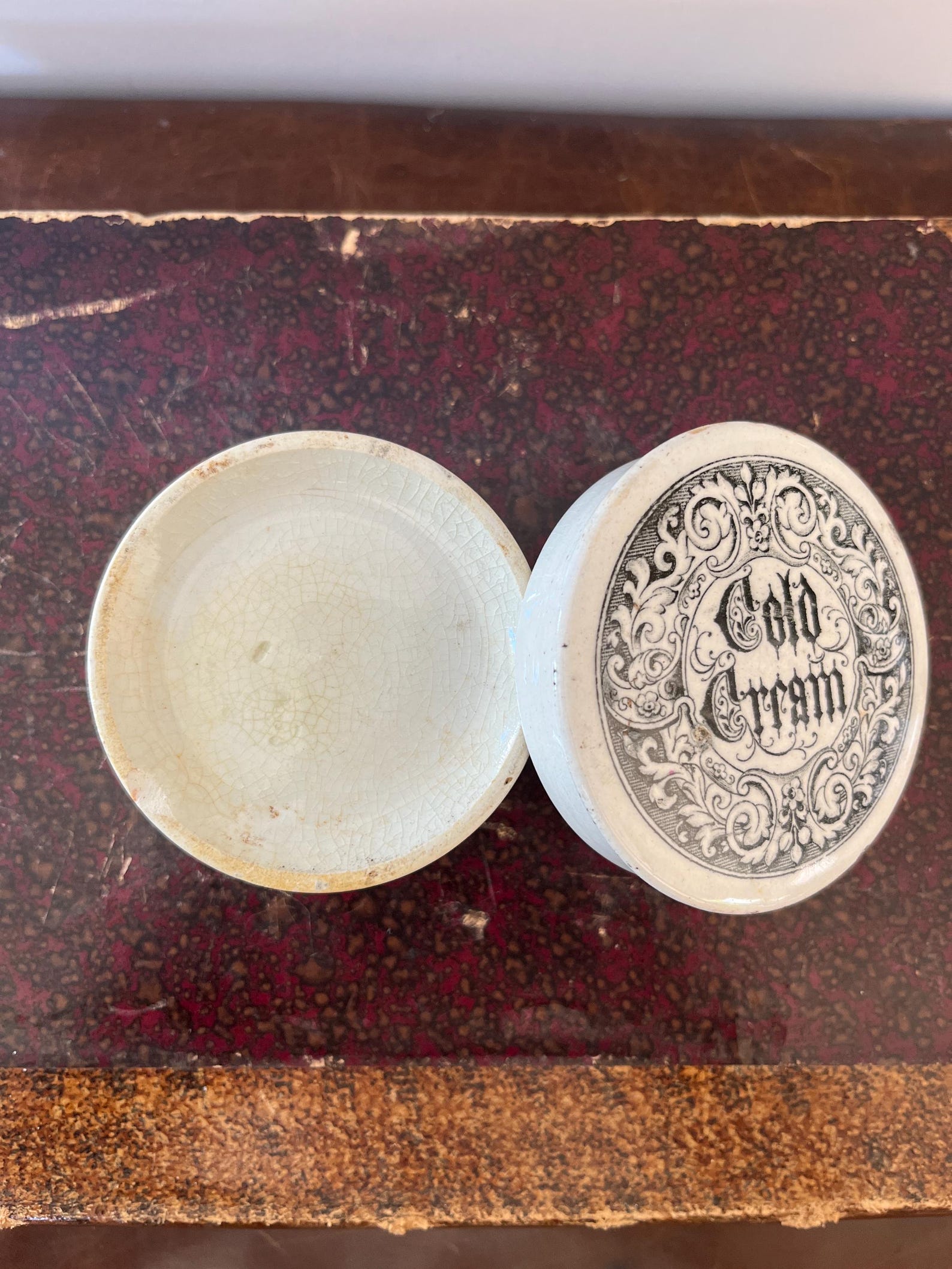 Antique English Cold Cream Advertising Pot C. 1890 Lid Plus Base - Etsy
