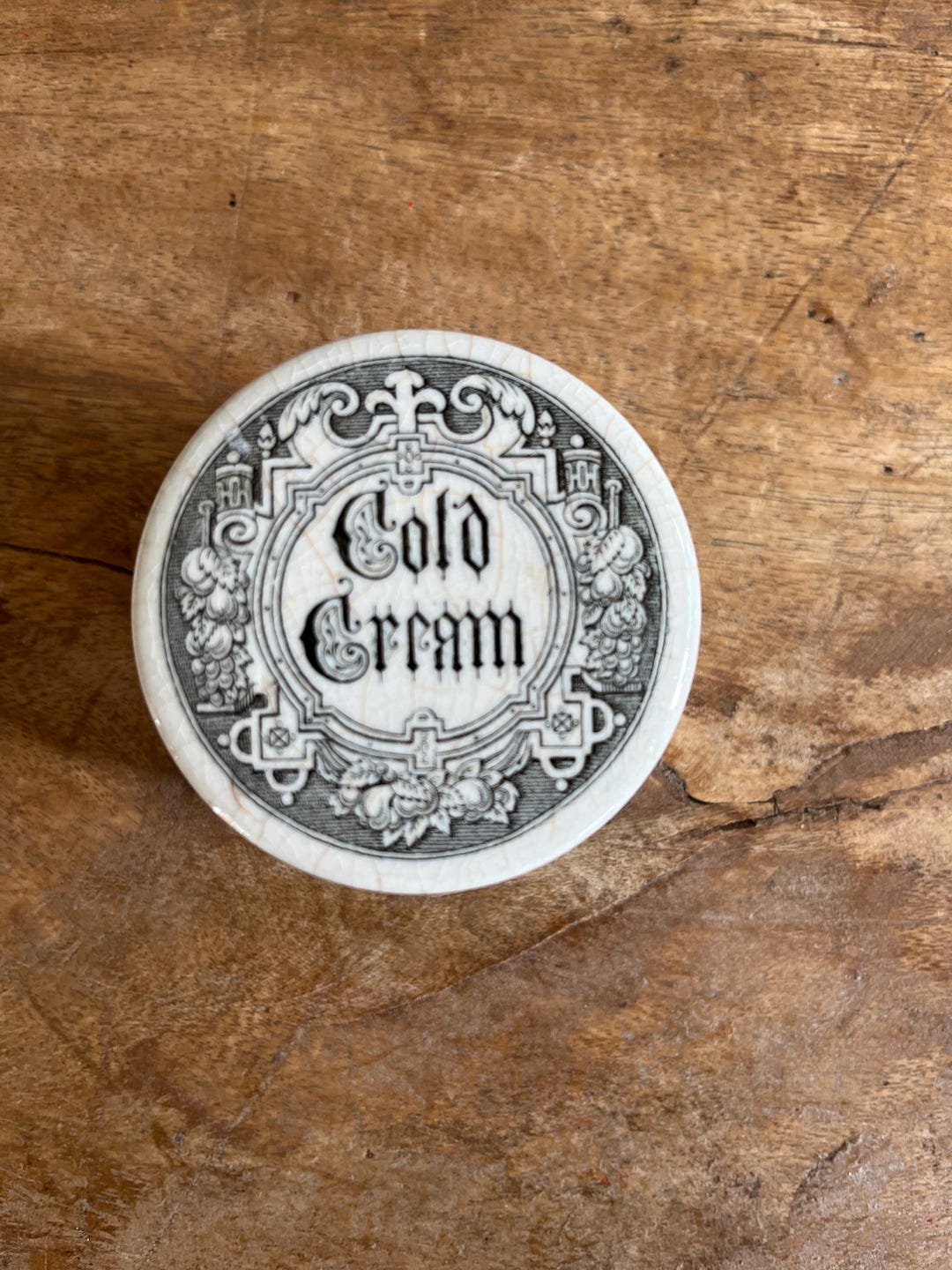 Antique English Cold Cream Advertising Pot C. 1890 Lid Plus Base - Etsy