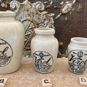 English Antique Virol - Bone Marrow - Stone Pot C. 1890 - Choice of ...