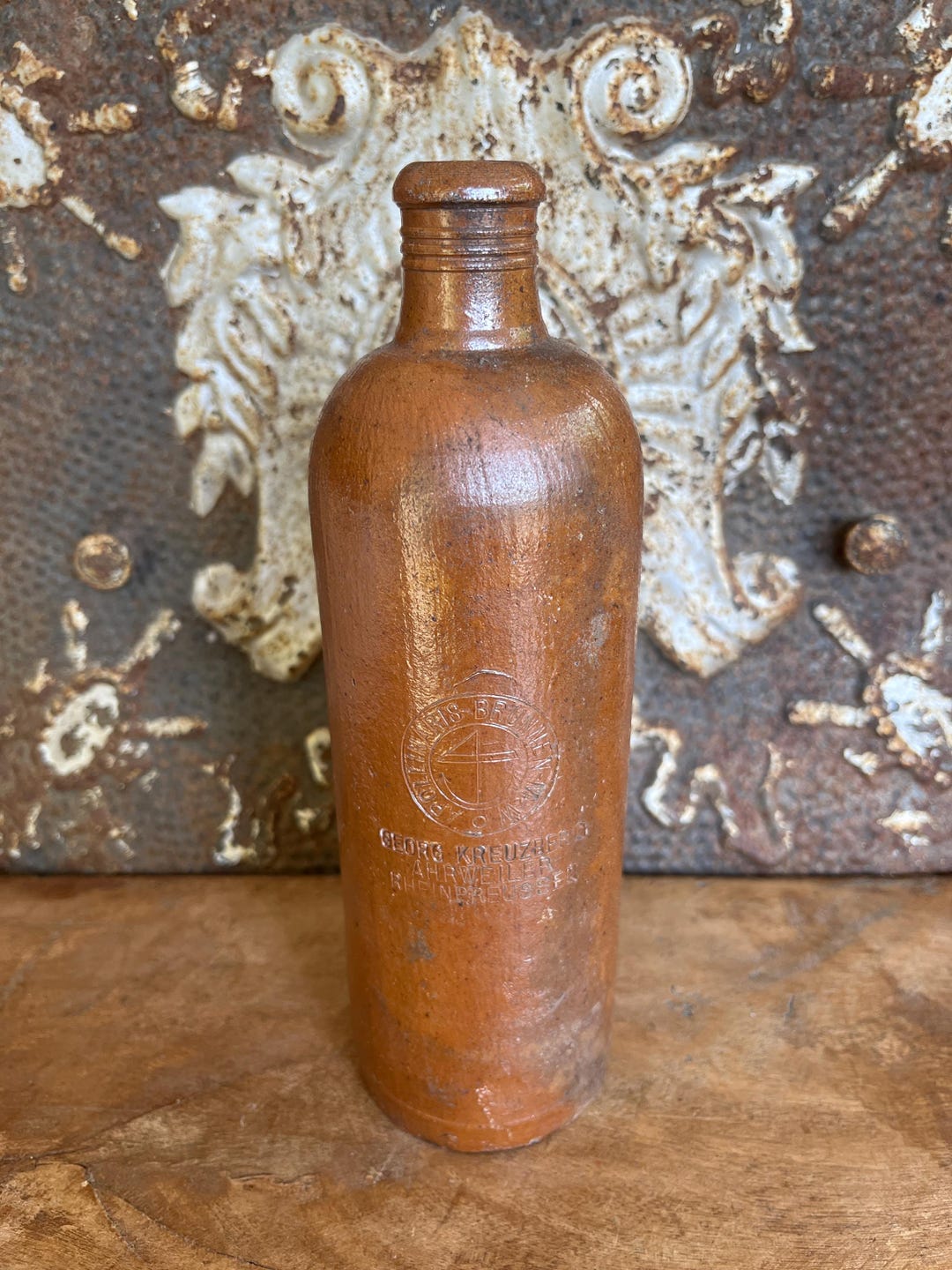 Antique Selters Stoneware Georg Kreuzberg Ahrweiler Water Jug Bottle ...